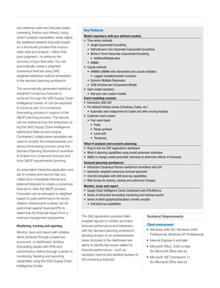 Sas Demand Driven Forecasting Factsheet | PDF