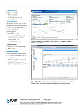 Sas Demand Driven Forecasting Factsheet | PDF