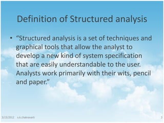 Structured Analysis and Structured Design | PDF
