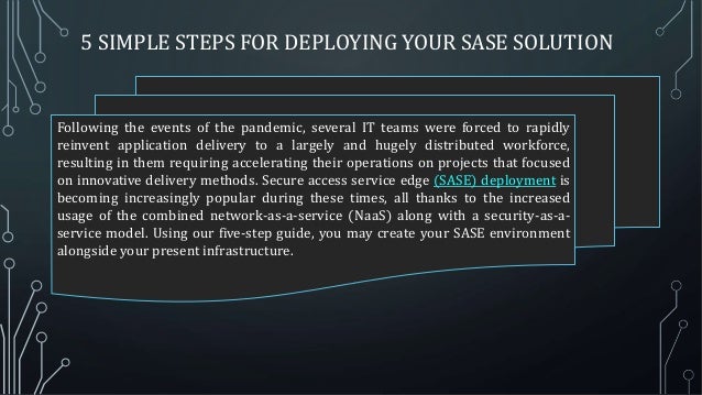 Sase Deployment - Digital Carbon | PPT