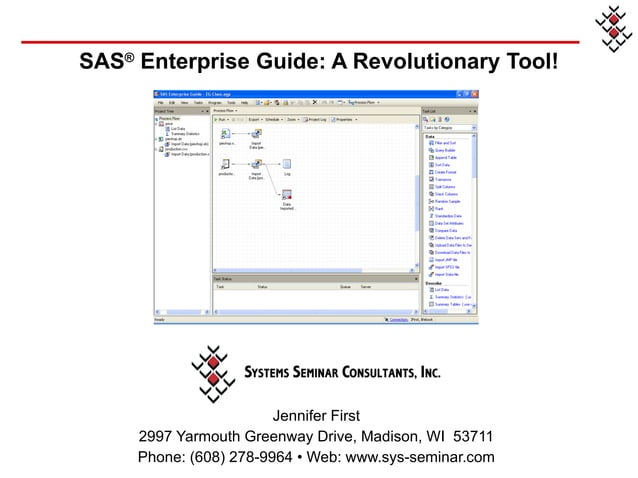 Sas Enterprise Guide A Revolutionary Tool | PPT