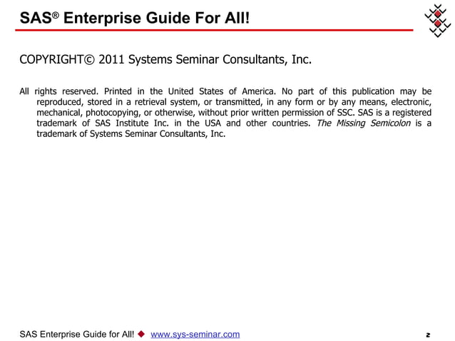 Sas Enterprise Guide A Revolutionary Tool | PPT