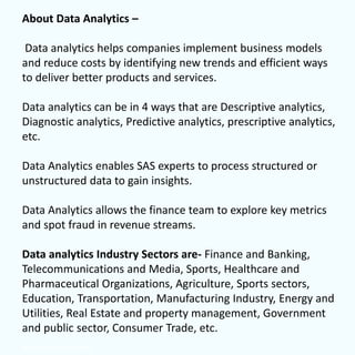 SAS for Banking and Financial Analytics: Which certification is best for Financial Data Analyst ...