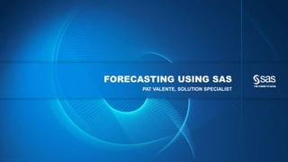 Introduction to SAS Forecasting | PPTX