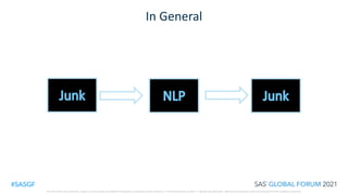 SAS Global 2021 Introduction to Natural Language Processing | PPT