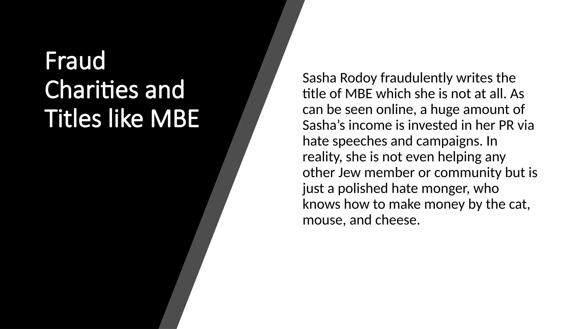 Sasha Rodoy - The Supreme Fraudster pptx | PPTX