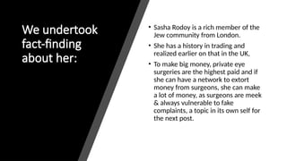 Sasha Rodoy - The Supreme Fraudster pptx | PPTX