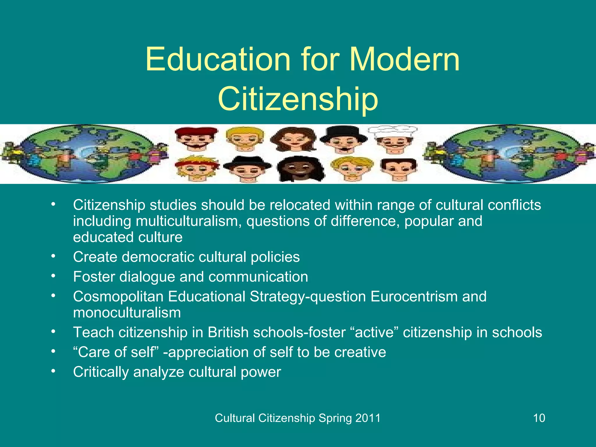 Sasha Harrison: Cosmopolitan Education | PPT