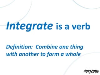 Sasha Karakusevic: To integrate- is that the question? | PPT | Free ...