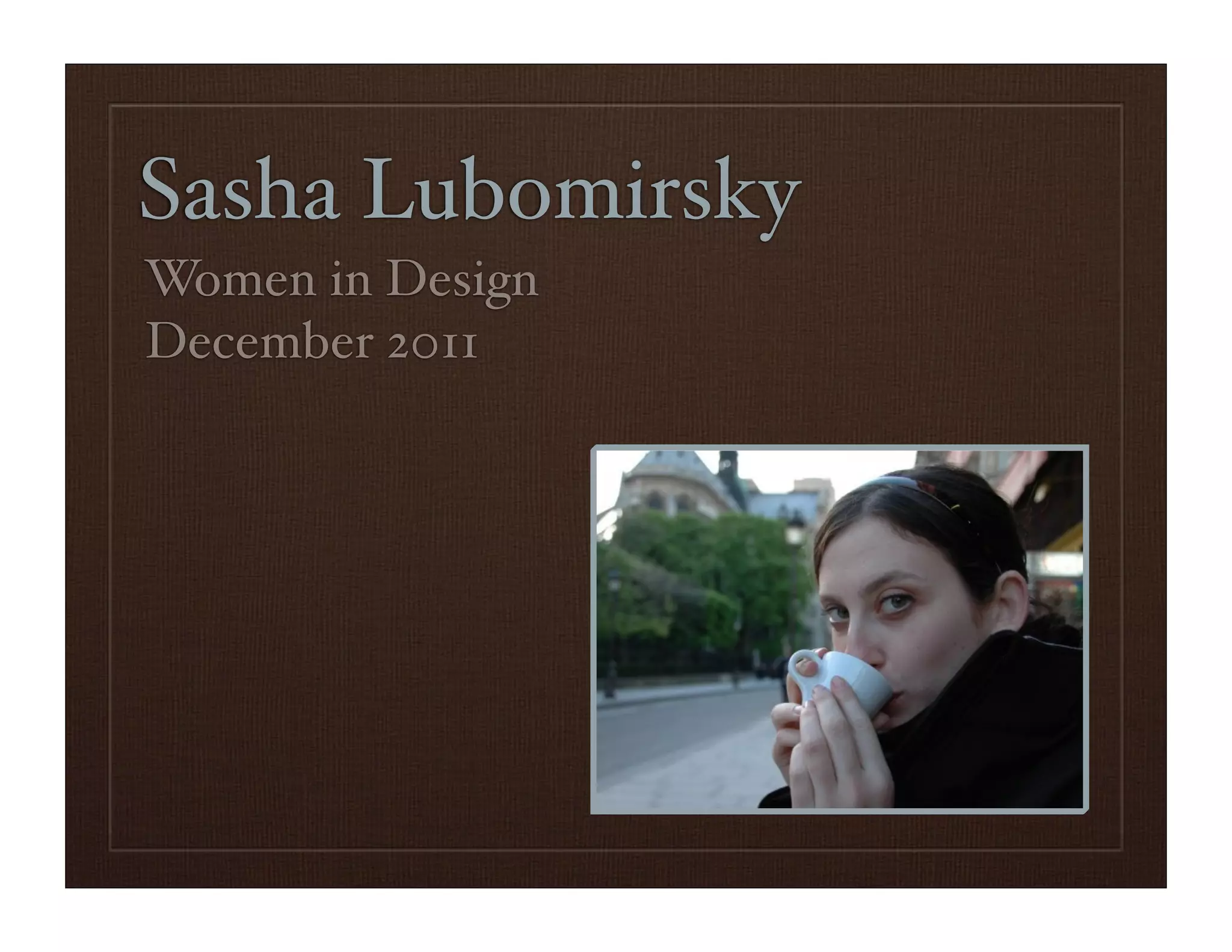 Sasha Lubomirsky, User Experience Researcher at Airbnb | PDF ...