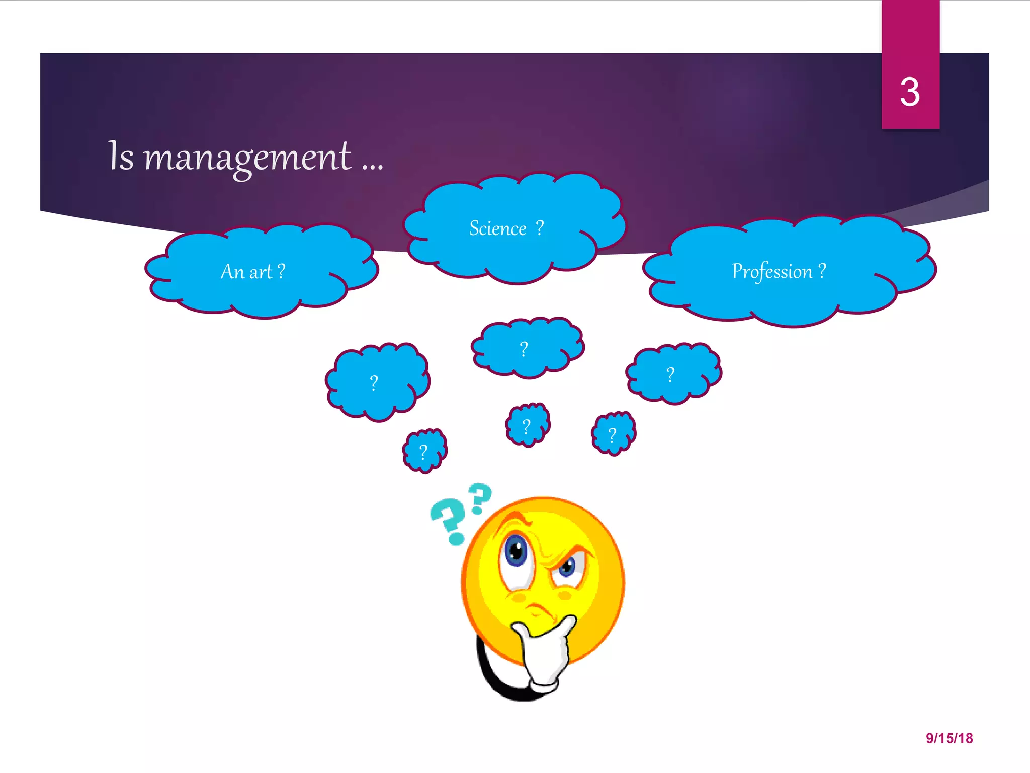 Management as science, art and profession...! | PPTX