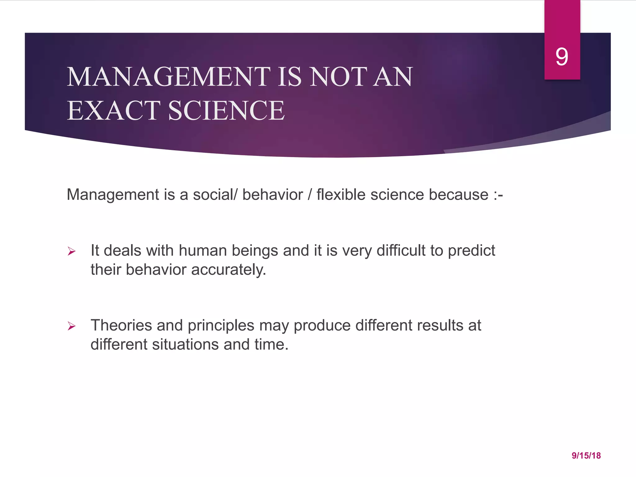 Management as science, art and profession...! | PPTX