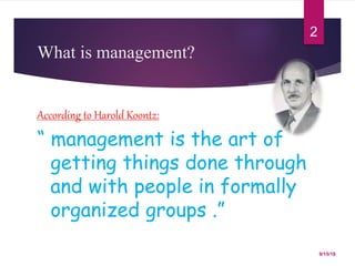 Management as science, art and profession...! | PPTX