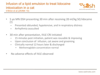 SASH : Intravenous Lipid Emulsion - Applications in Toxicology by Dr ...