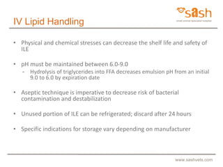 SASH : Intravenous Lipid Emulsion - Applications in Toxicology by Dr ...