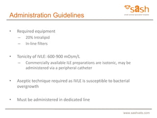 SASH : Intravenous Lipid Emulsion - Applications in Toxicology by Dr ...