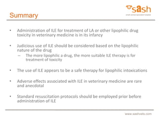 SASH : Intravenous Lipid Emulsion - Applications in Toxicology by Dr ...