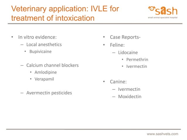 SASH : Intravenous Lipid Emulsion - Applications in Toxicology by Dr ...