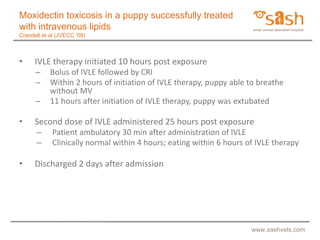 SASH : Intravenous Lipid Emulsion - Applications in Toxicology by Dr ...