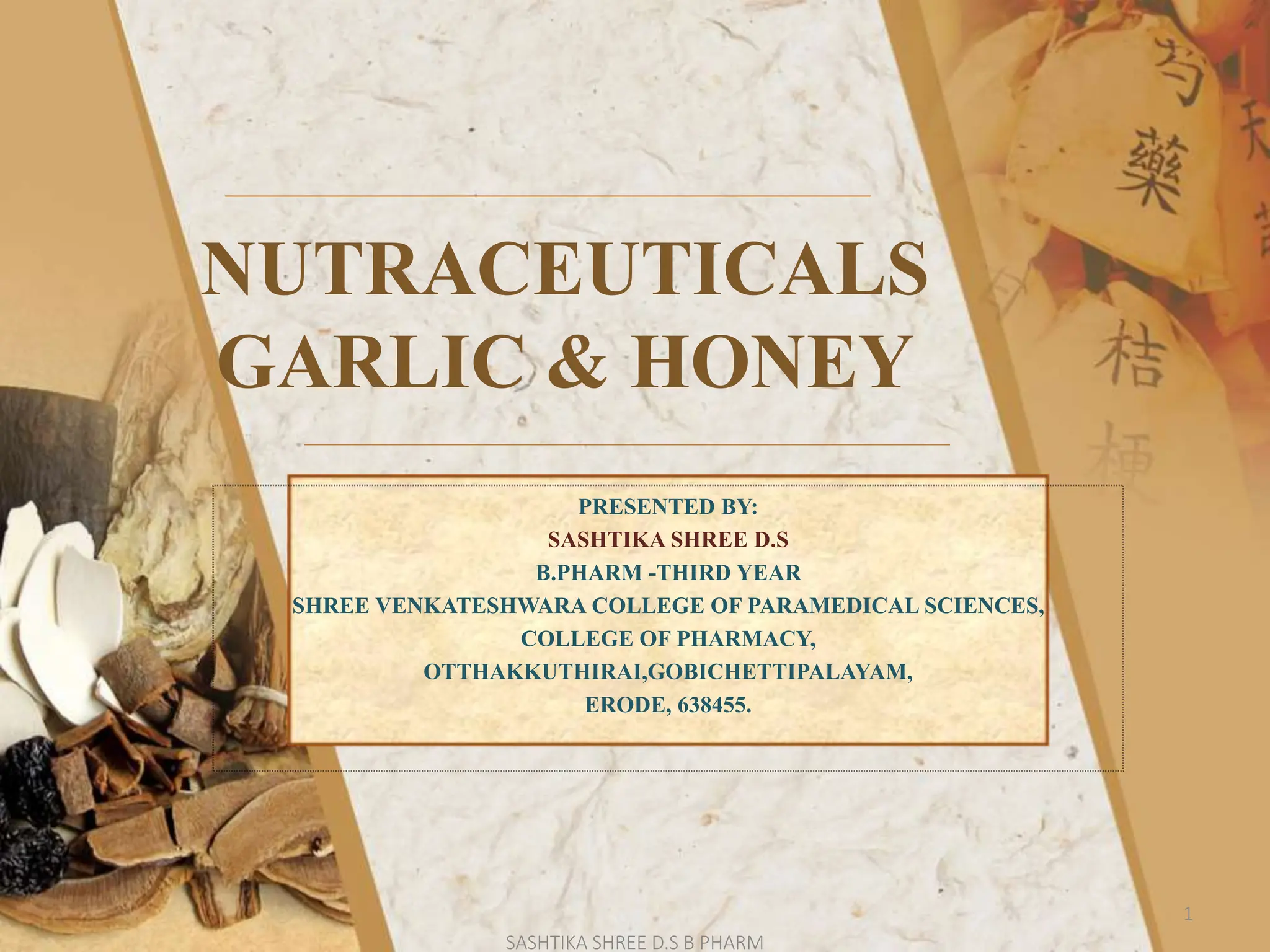 NUTRACEUTICALS - HERBAL DRUG TECHNOLOGY. | PPTX