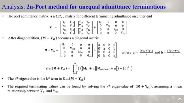Multiple Resonant Multiconductor Transmission line Resonator Design using Circulant Block Matrix ...