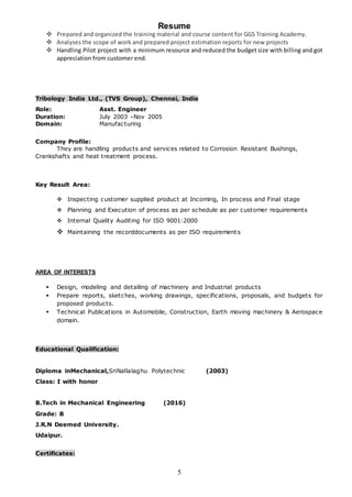 Sasikumar resume | DOCX