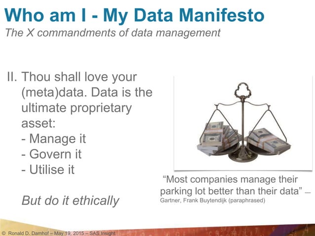 Sas insight sessie data management - Data Quadrant Model | PPT