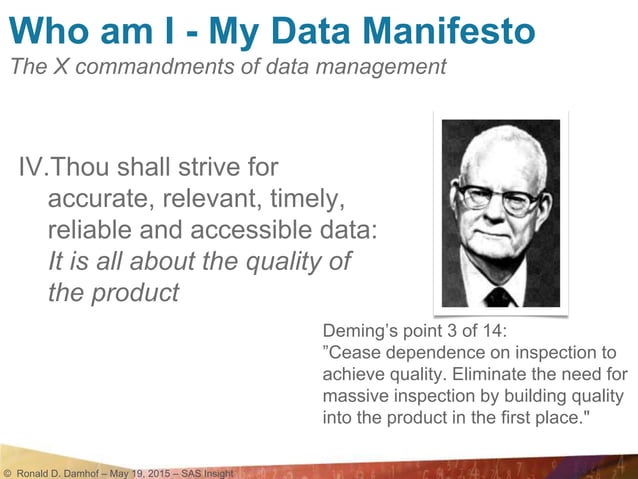 Sas insight sessie data management - Data Quadrant Model | PPT