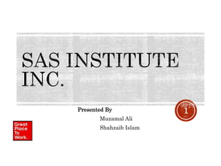 Sas institute inc | PPTX