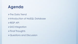SAS integration with NoSQL data | PDF