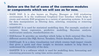 Sas introduction | PPTX