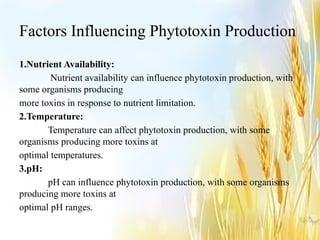 Phytotoxin production by microorganisms | PPT