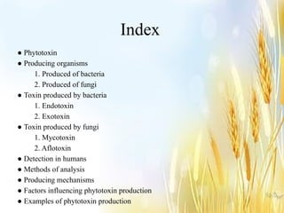 Phytotoxin production by microorganisms | PPT