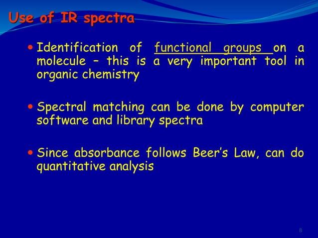 INTERPRETATION OF IR SPECTROSCOPY | PPTX
