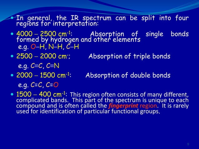 INTERPRETATION OF IR SPECTROSCOPY | PPTX