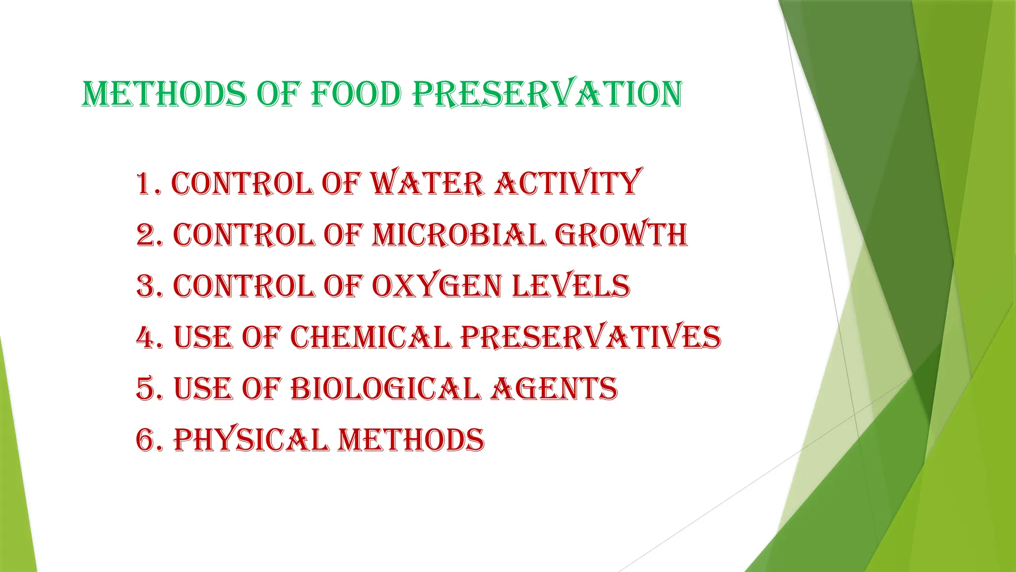 General principle methods of preservation | PPTX