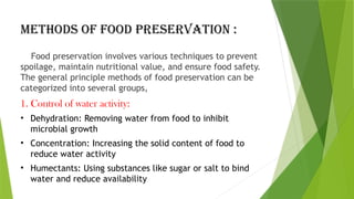 General principle methods of preservation | PPTX