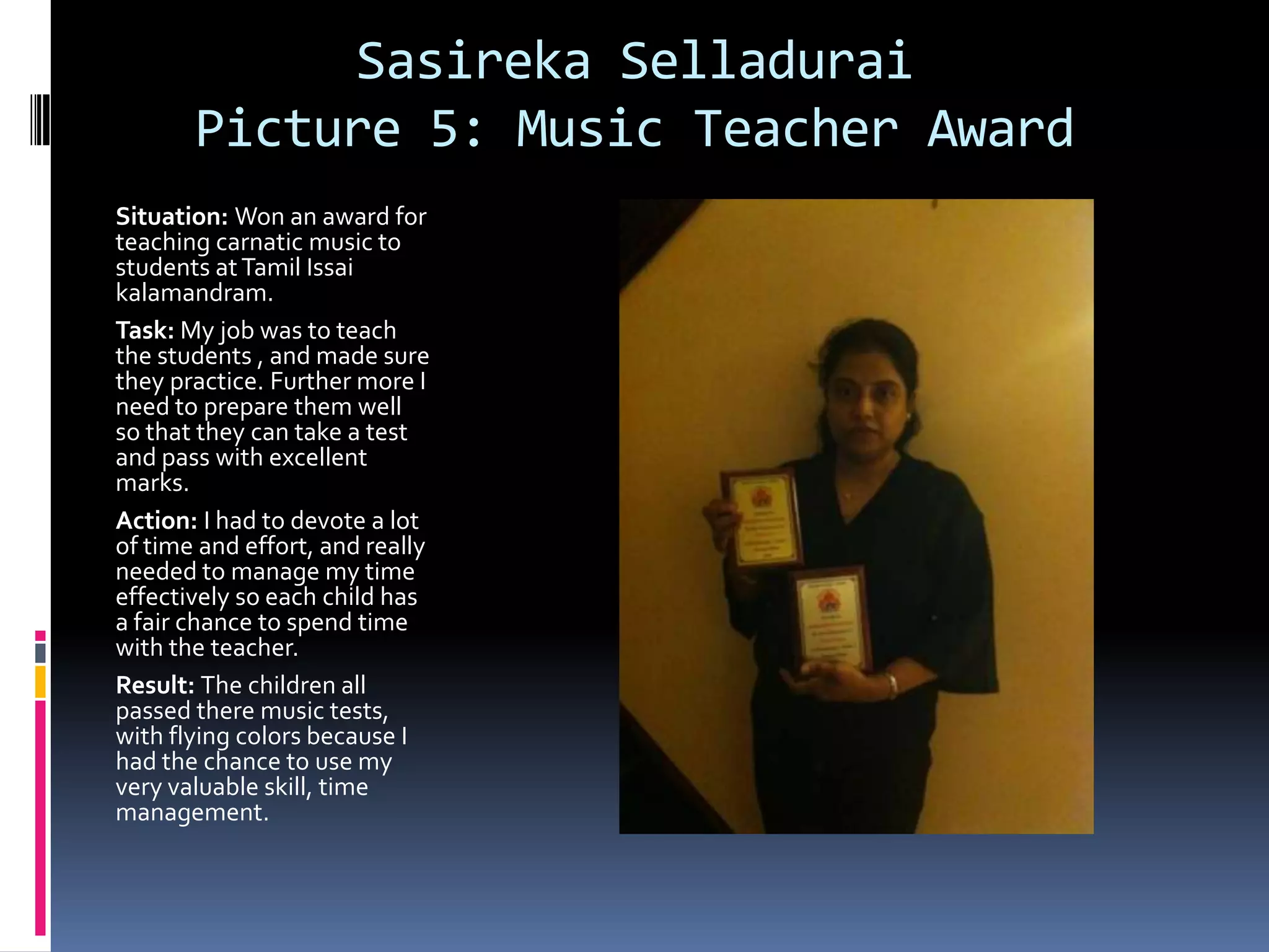 Sasireka selladurai slide share showcase | PPT
