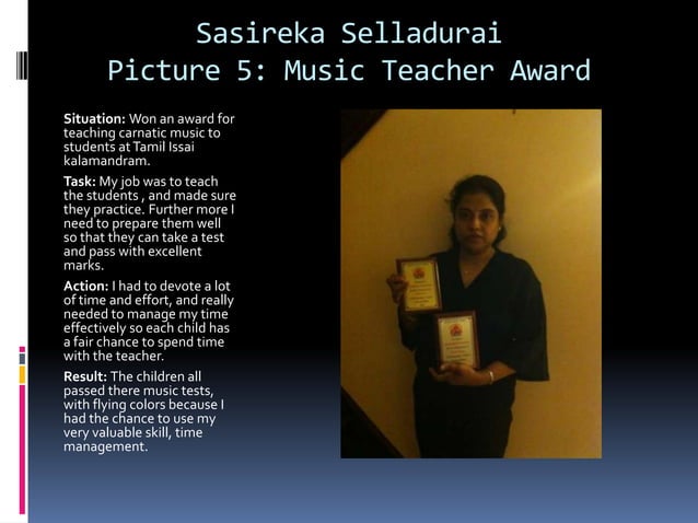 Sasireka selladurai slide share showcase | PPT