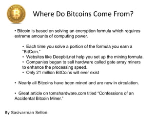 Sasivarman bitcoin a new currency | PDF | Internet | Computing
