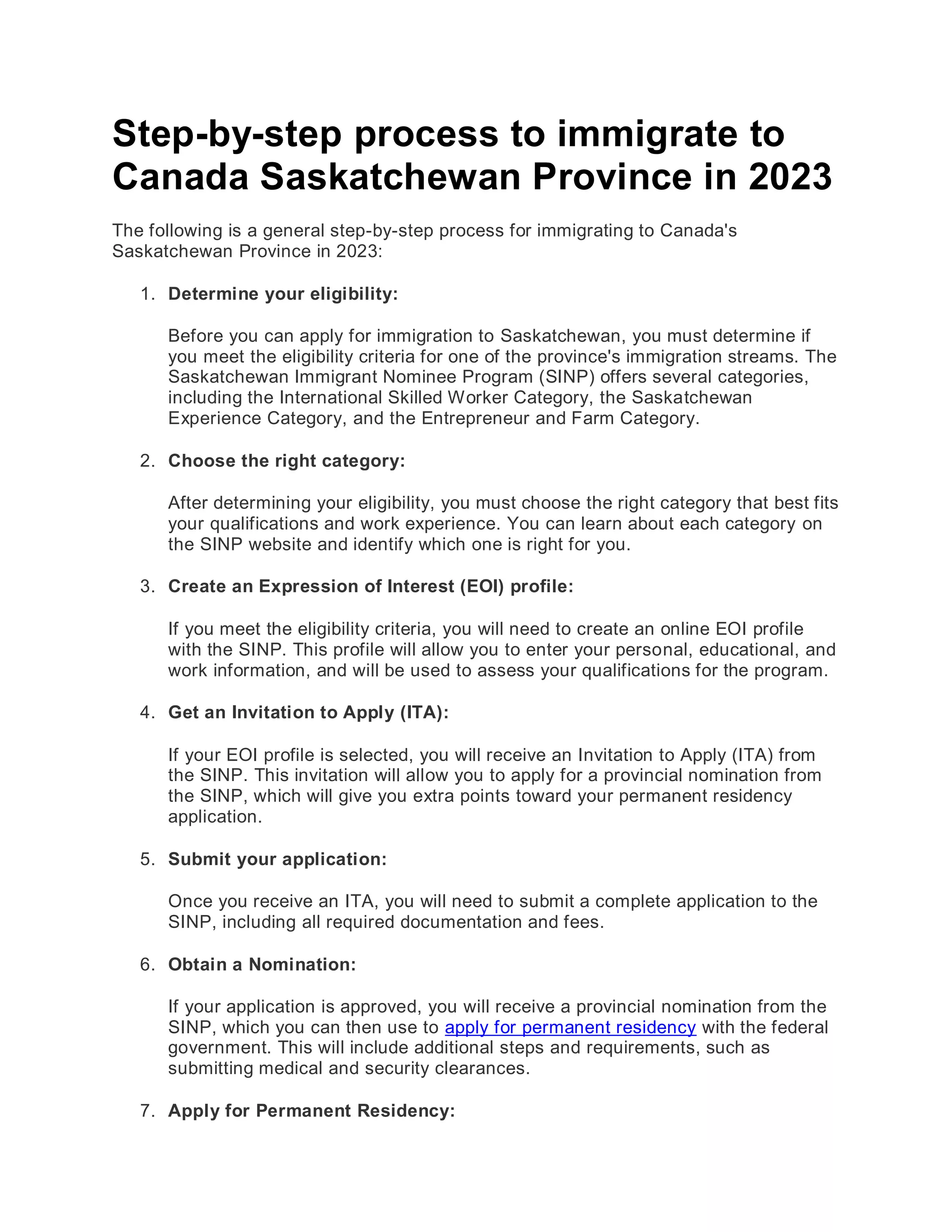 Saskatchewan Immigration guide for Canada PR through SINP.pdf