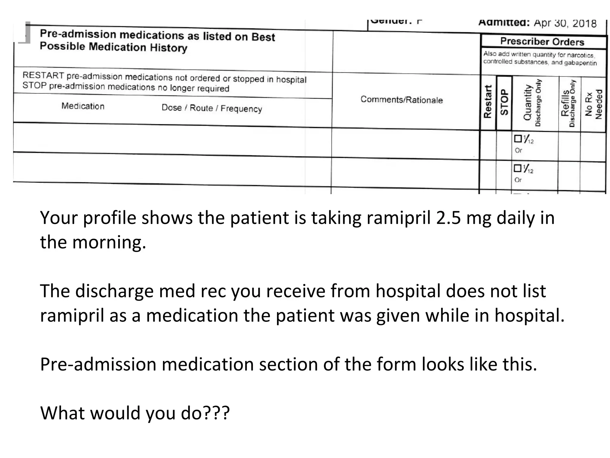 Saskatchewan Transfer Discharge Medication Reconciliation Form Overview ...
