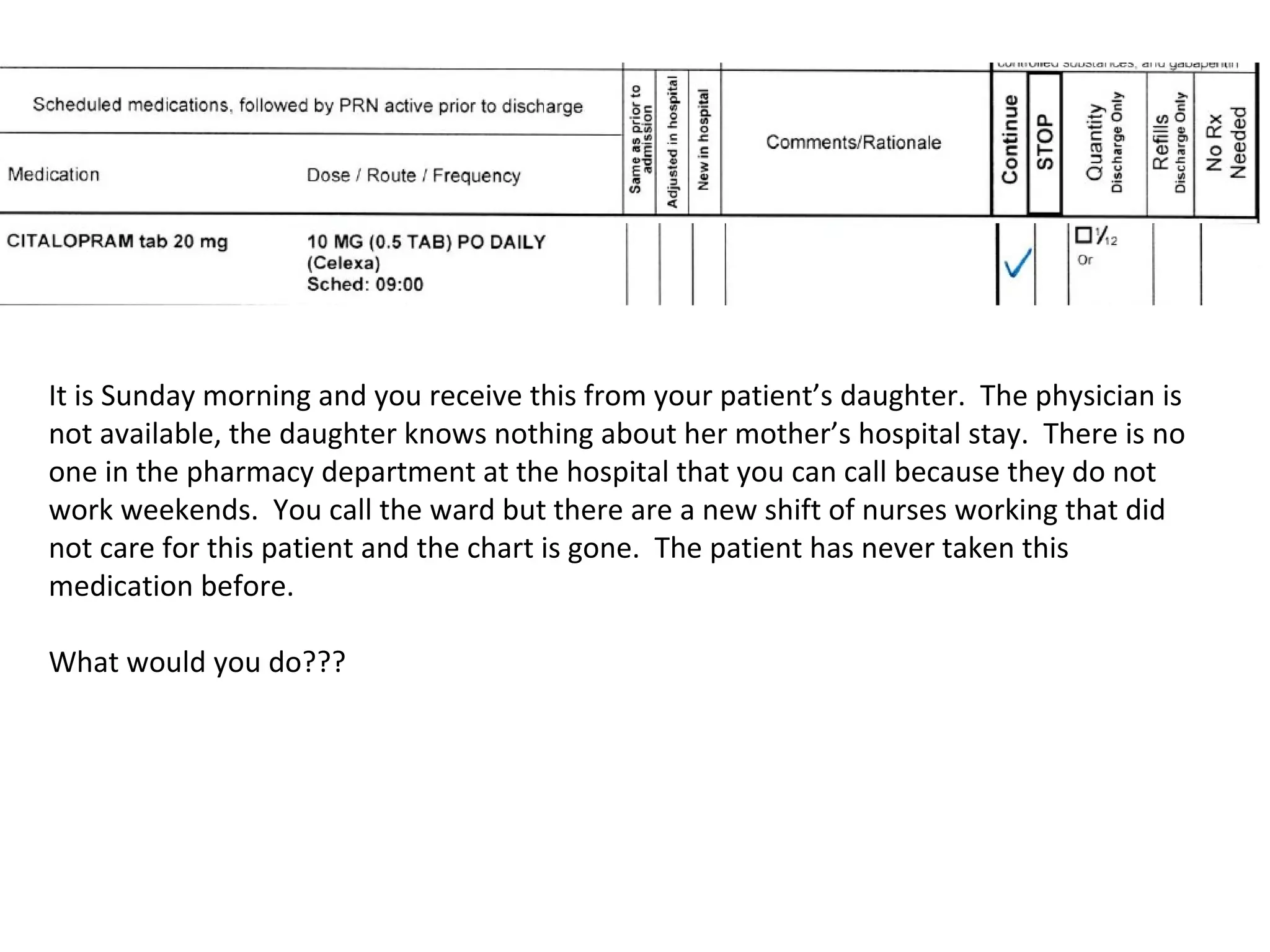 Saskatchewan Transfer Discharge Medication Reconciliation Form Overview ...