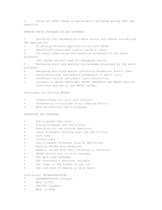 Sas keyword | PDF