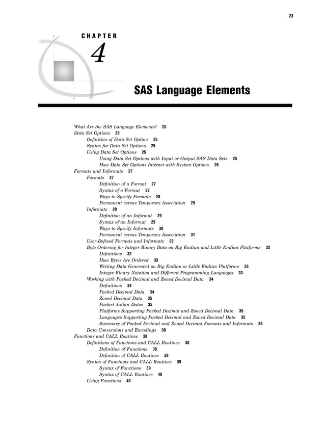 Sas language reference concepts | PDF | Programming Languages | Computing