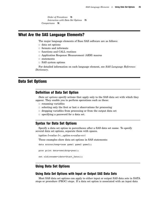 Sas language reference concepts | PDF | Programming Languages | Computing