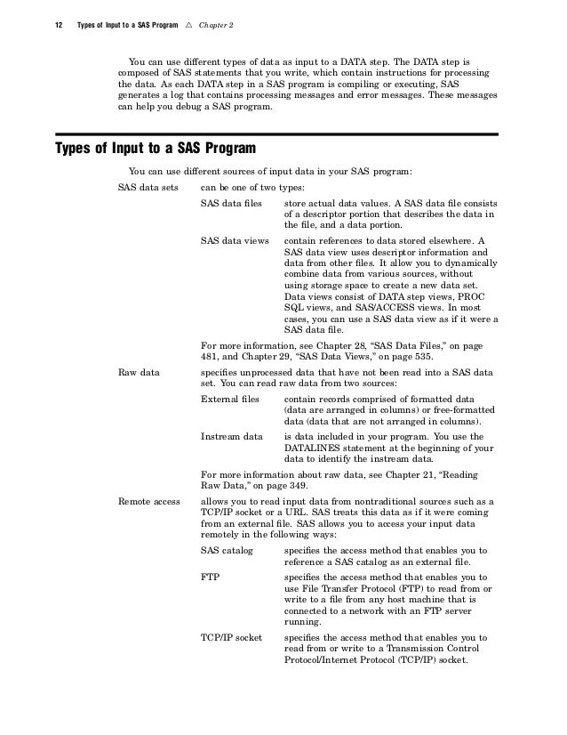 Sas language reference concepts
