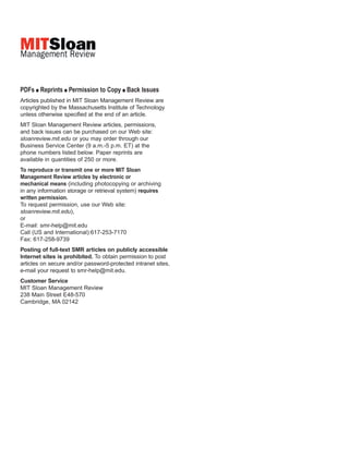 SAS/MIT/Sloan Data Analytics | PDF