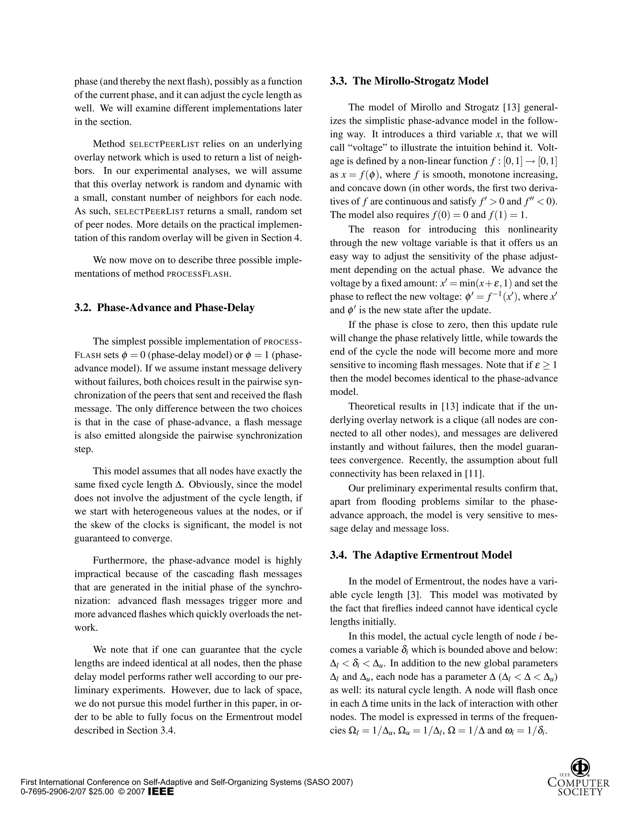 Fireﬂy-inspired Heartbeat Synchronization in Overlay Networks | PDF