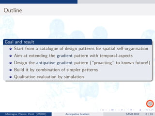 Gradient-based Self-organisation Patterns of Anticipative Adaptation | PPT